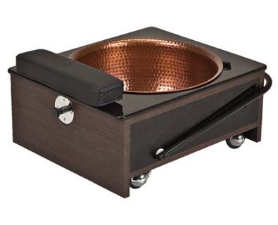 Copper Bowl Tuckaway With Splash Guard | Meridianspas.com – Meridian Spas